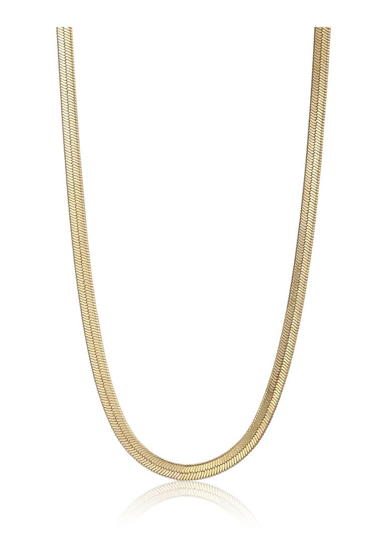 Ania Haie Flat Snake ketting van zilver • Goud • de Bijenkorf