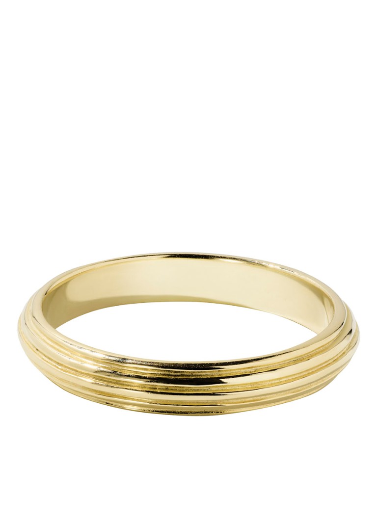 Anna + Nina Vinyl ring verguld • Goud • de Bijenkorf