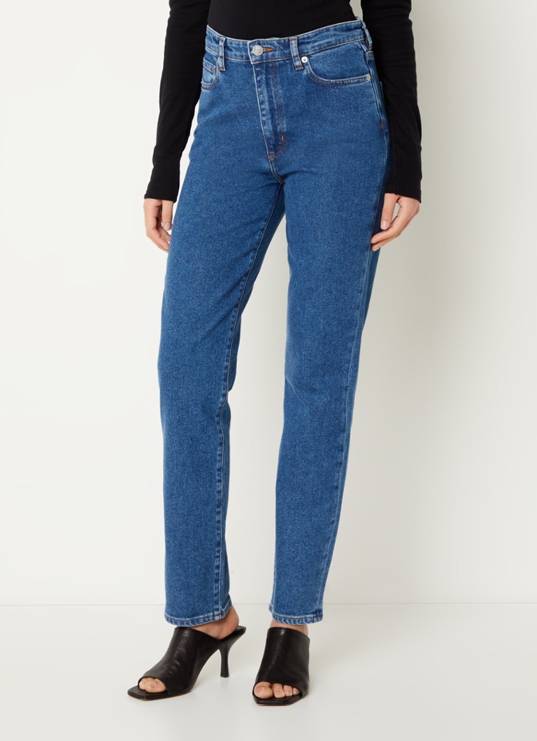 ARMEDANGELS Lejaani high waist slim fit jeans met medium wassing ...