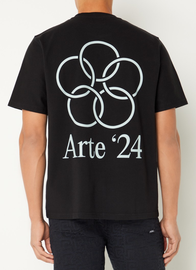 Arte Antwerp Teo T-shirt met logo- en backprint • Zwart • de Bijenkorf