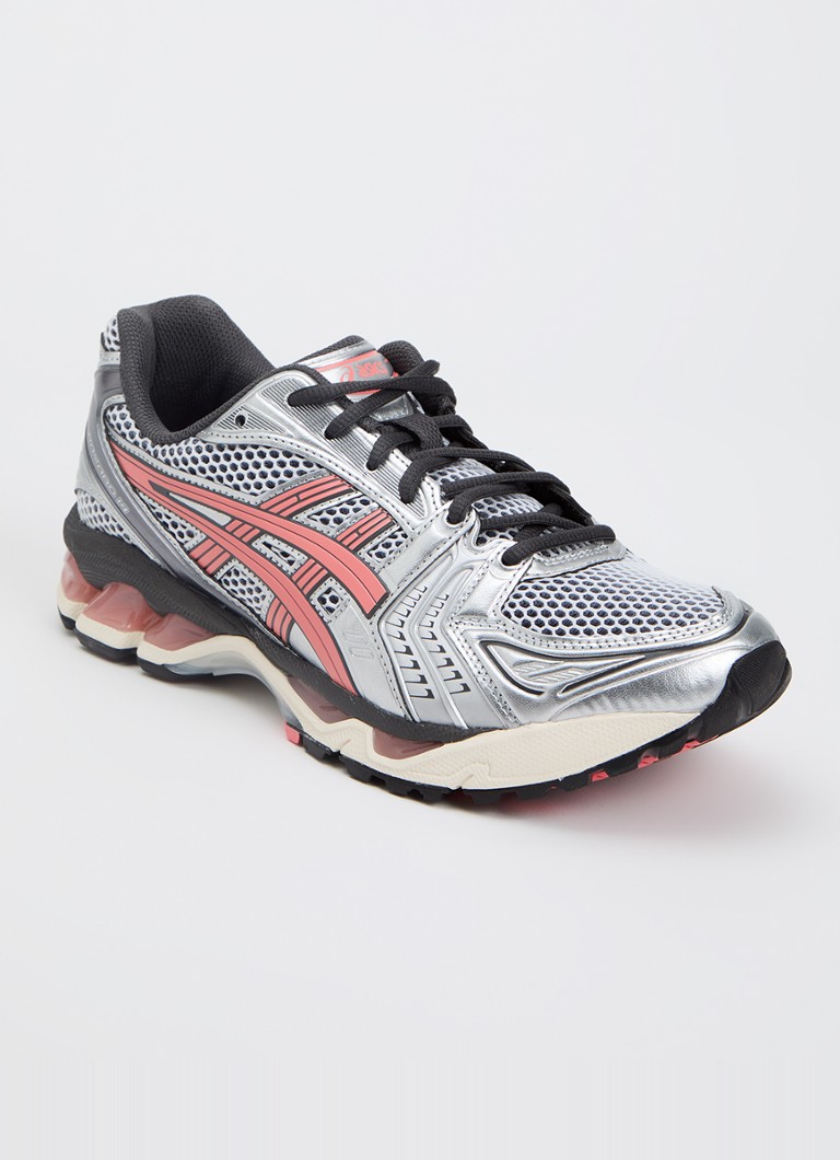 ASICS Gel-Kayano 14 sneaker met mesh en metallic details • Zilver • de ...