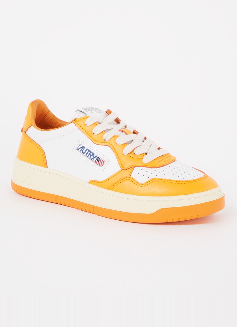 Autry Medalist sneaker van leer • Oranje • de Bijenkorf
