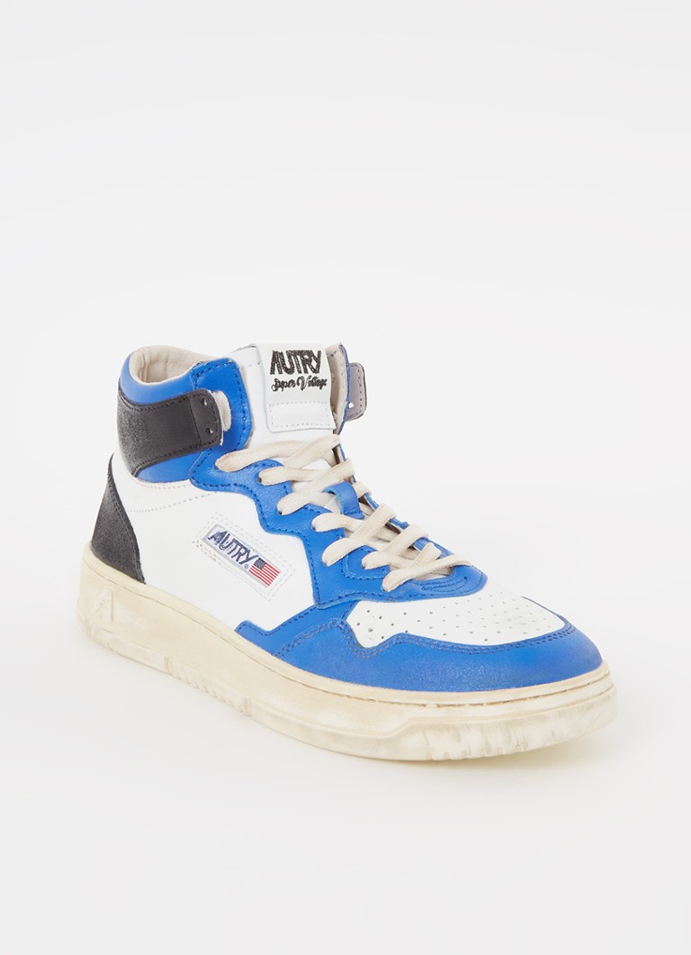 Autry Super Vintage Mid sneaker van leer • Blauw • de Bijenkorf