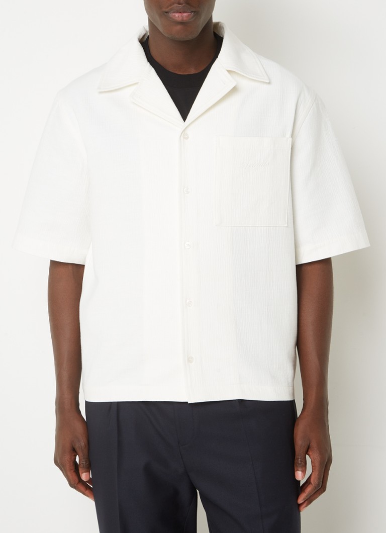 Axel Arigato Argo oversized overhemd met structuur • Gebroken wit • de ...