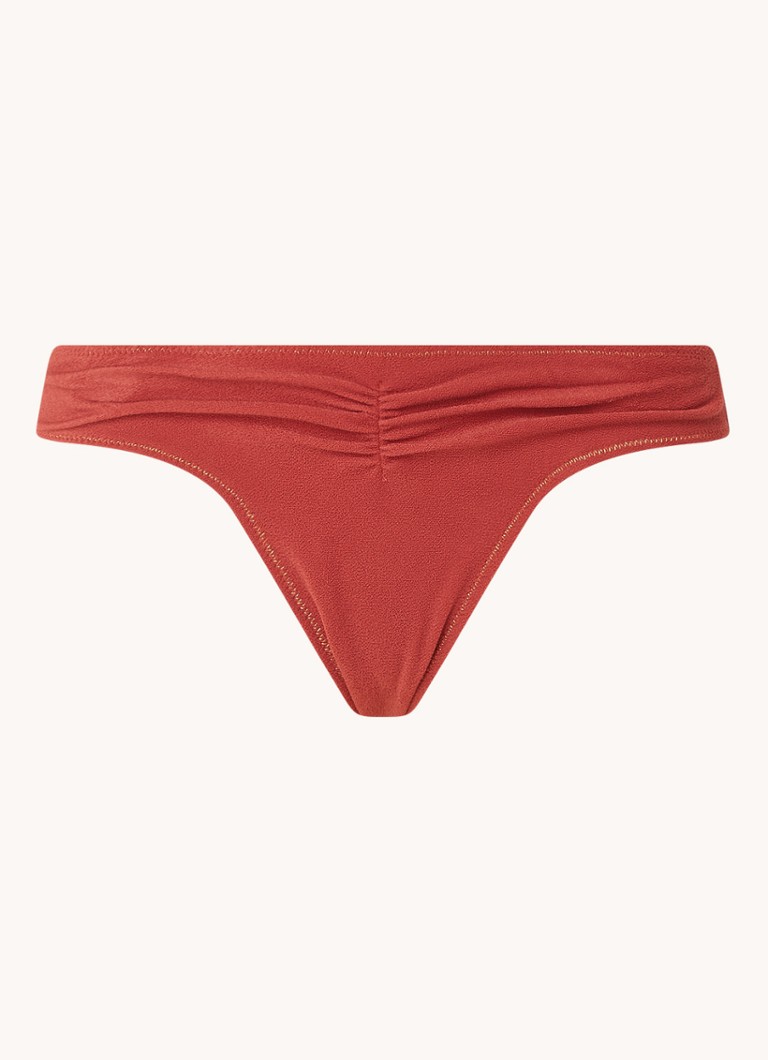 Aya Label The Penelope Brazilian Bikinislip Van Badstof • Rood • De
