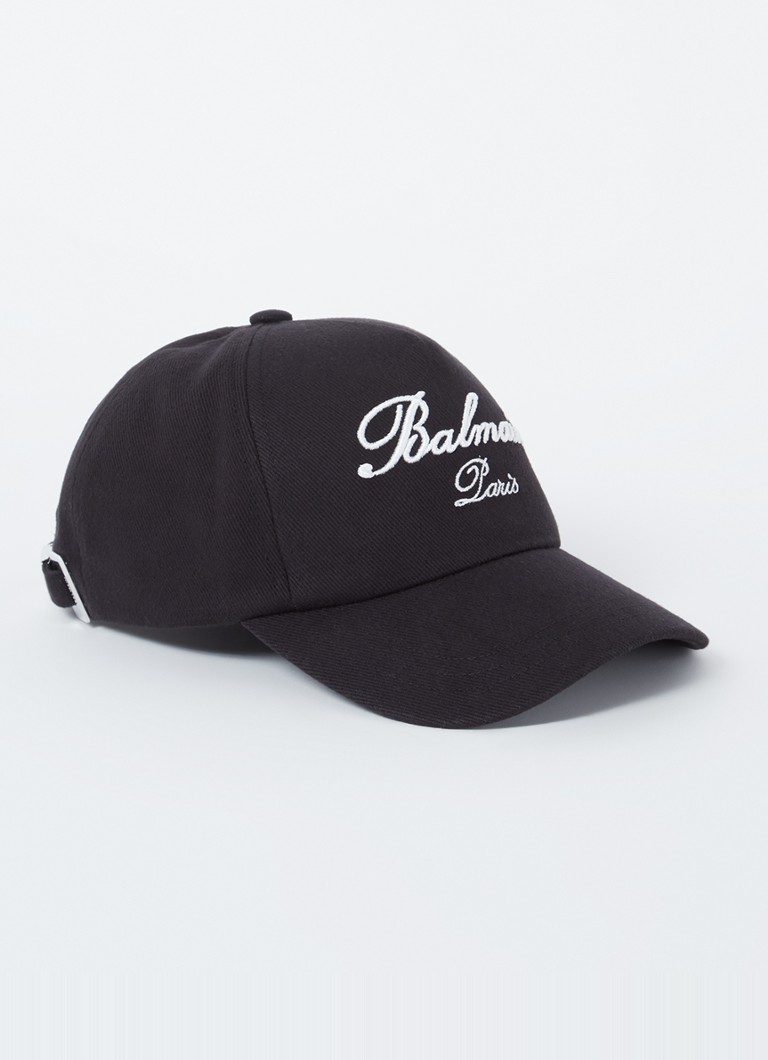 Balmain Signature pet met logoborduring • Zwart • de Bijenkorf