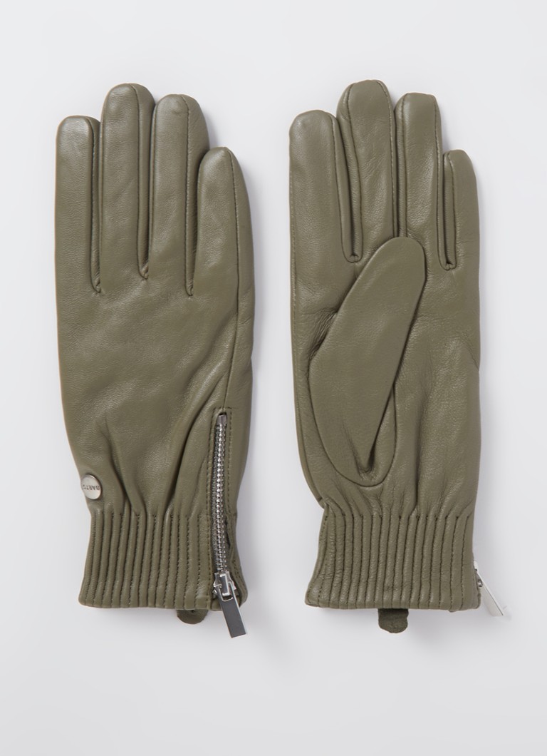 Barts Bailee handschoenen van leer • Legergroen • de Bijenkorf