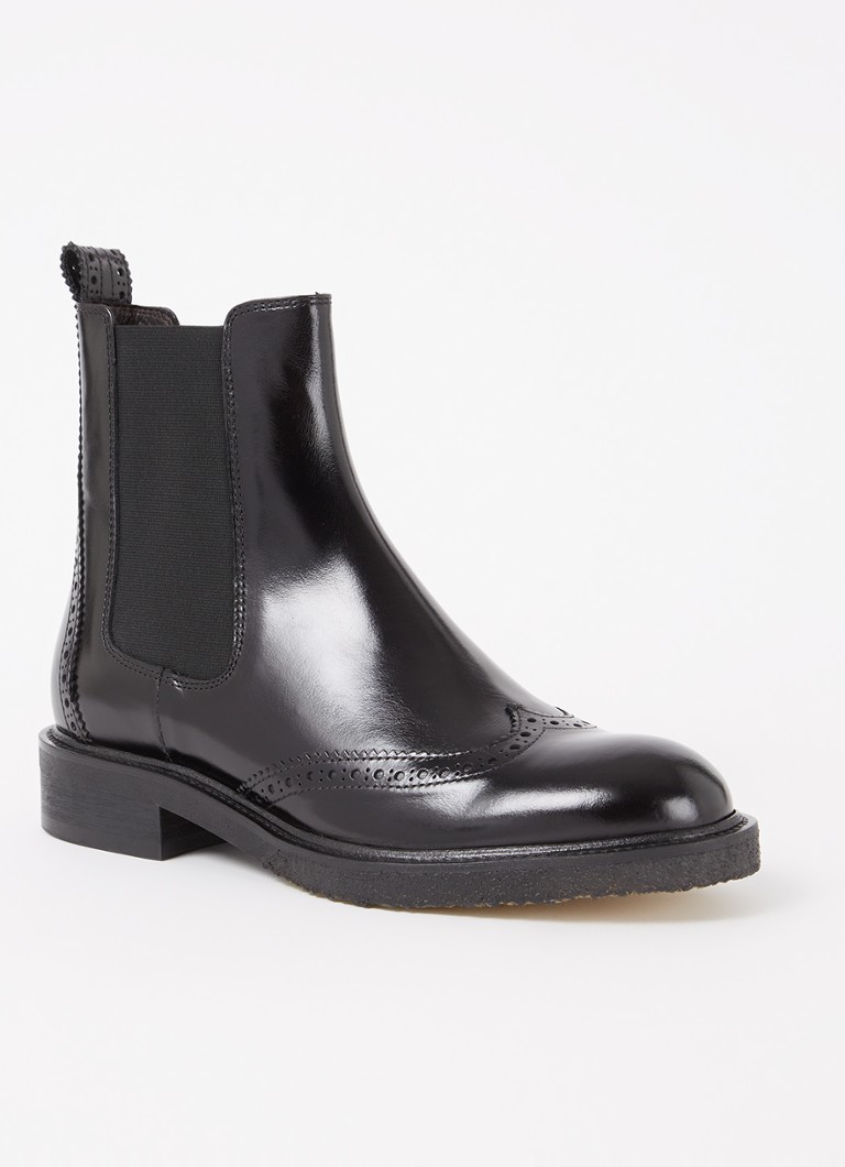 Billi Bi Chelsea boot van leer • Zwart • de Bijenkorf