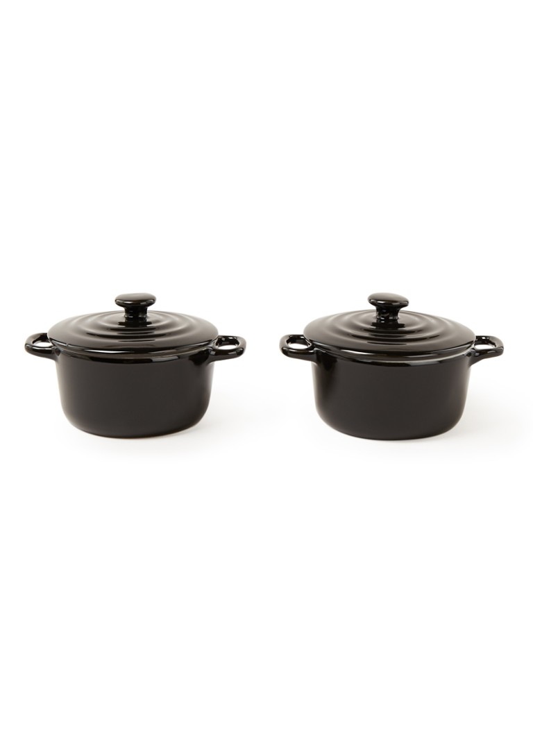 BK Bourgogne braadpan 10 cm set van 2 • Zwart • de Bijenkorf