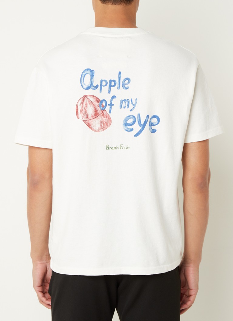 Bram's Fruit Apple of my eye T-shirt met logo • Wit • de Bijenkorf