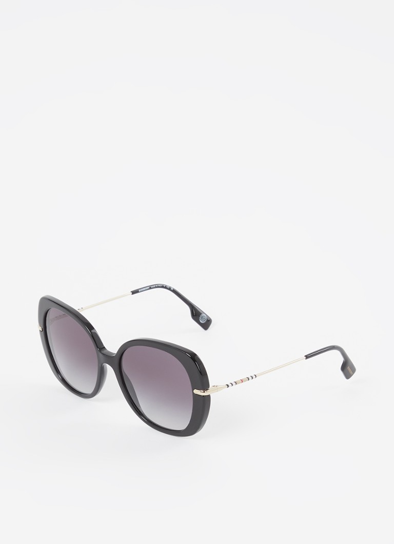 Burberry Eugenie zonnebril BE4374 • Zwart • de Bijenkorf