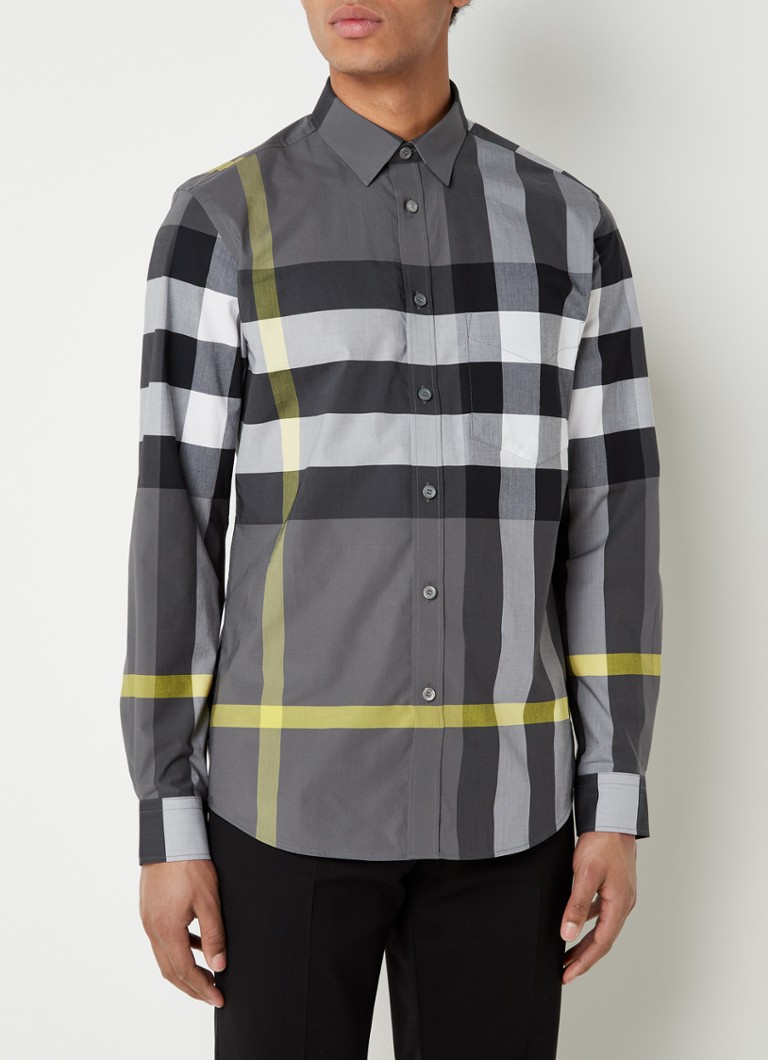 Burberry Somerton regular fit overhemd van katoen met ruitprint ...