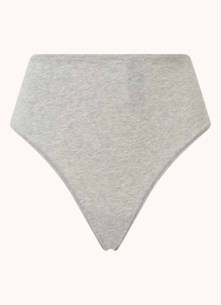 Calvin Klein Flex Fit high waisted string • Grijsmele • de Bijenkorf