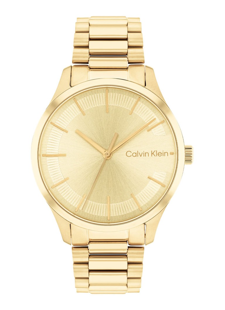 Calvin Klein Horloge CK25200043 • Goud • de Bijenkorf