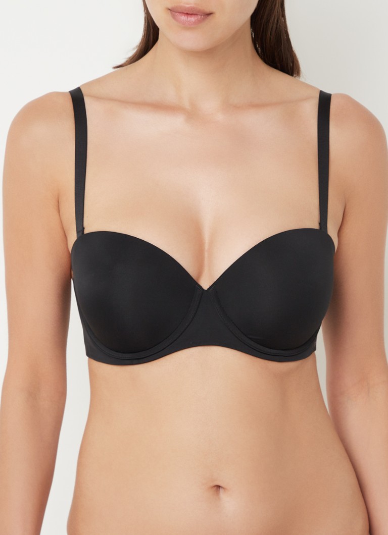 Calvin Klein Invisible Flex strapless push-up bh • Zwart • de Bijenkorf