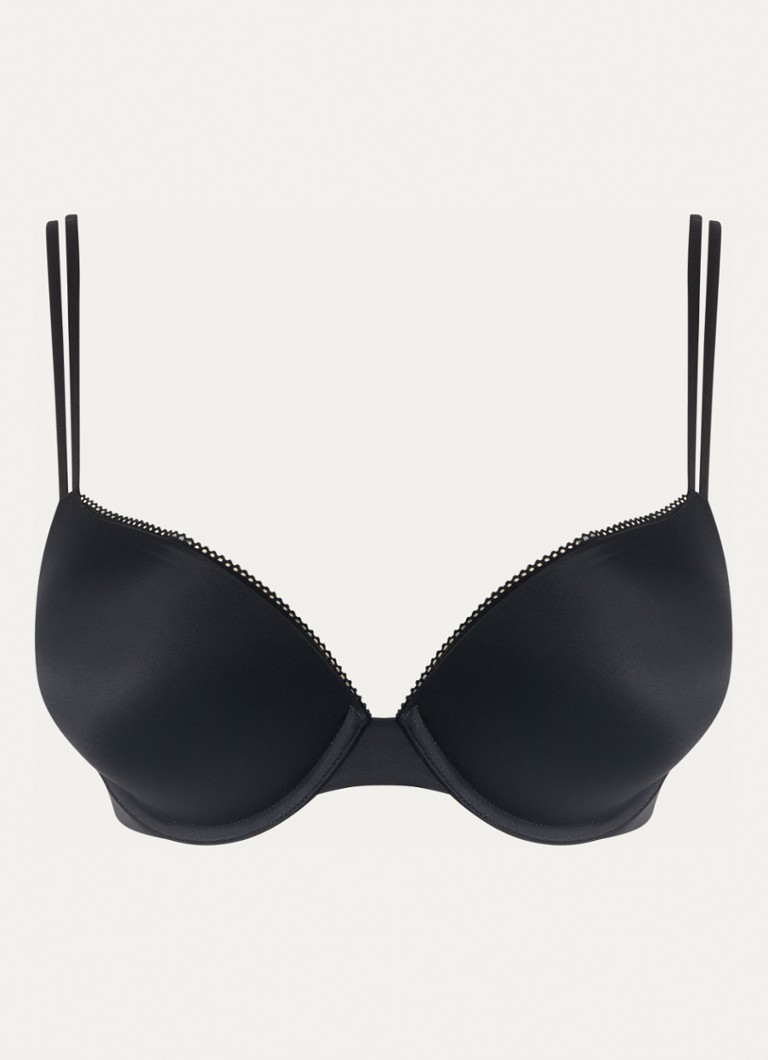 Calvin Klein Liquid Touch plunge bh met push-up • Zwart • de Bijenkorf