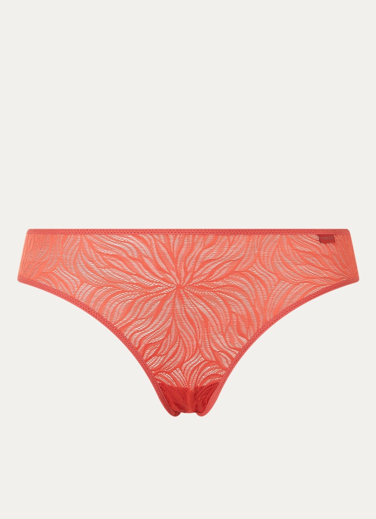 Calvin Klein Sheer Marquisette slip van kant • Roze • de Bijenkorf