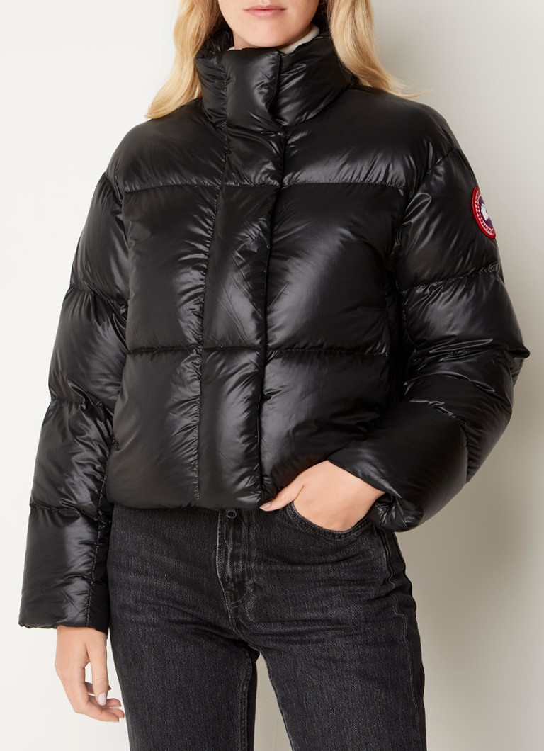 Canada Goose Cypress cropped puffer jack met donsvulling • Zwart • de ...