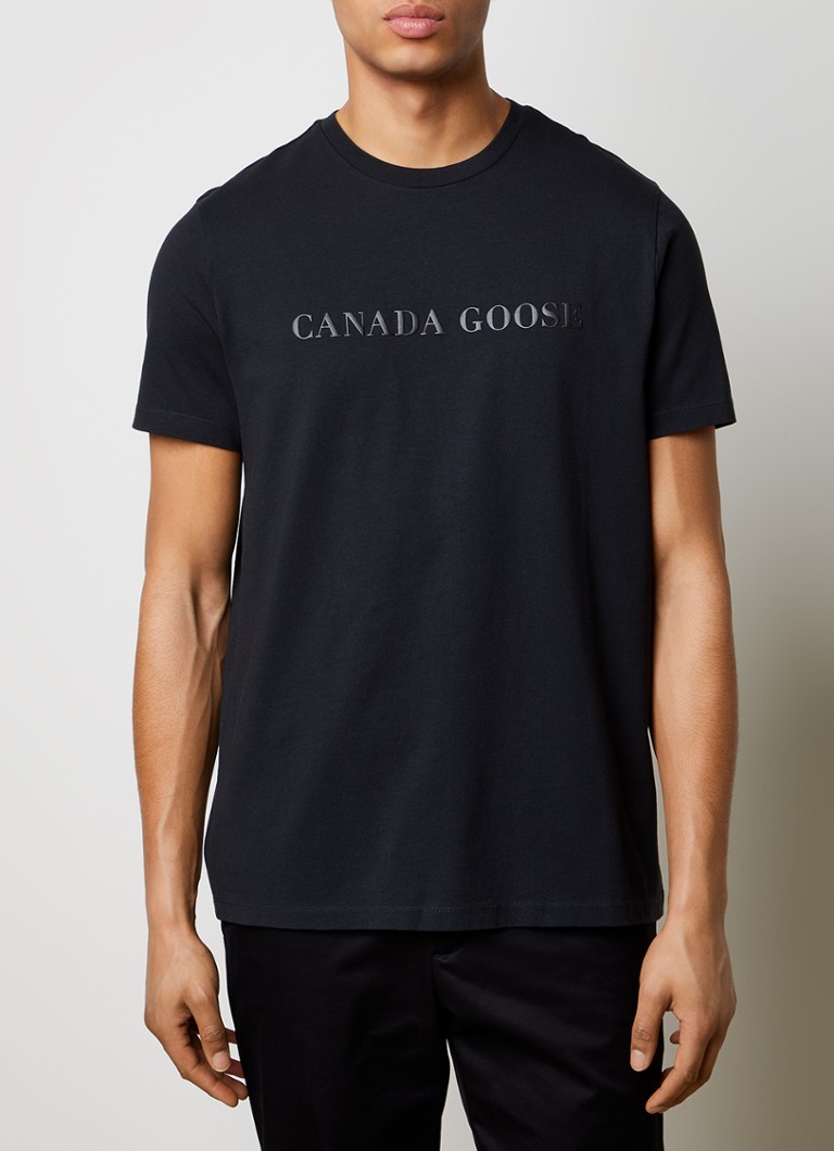 Canada Goose Emersen T-shirt met logo • Zwart • de Bijenkorf