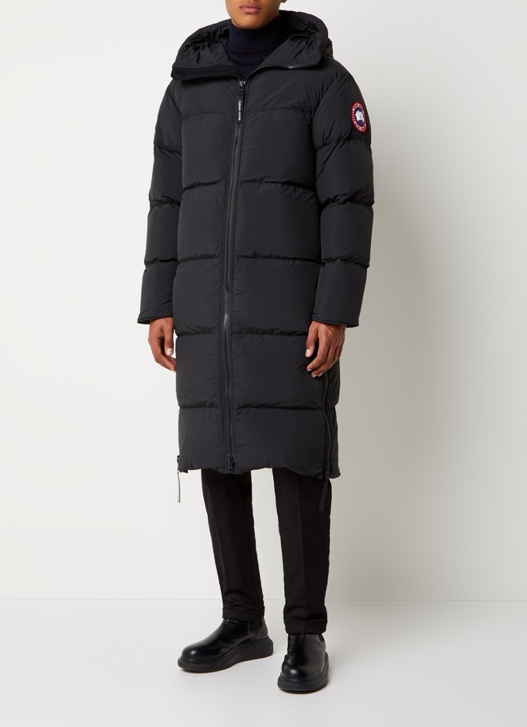 Canada Goose Lawrence longline puffer jas met donsvulling • Zwart • de ...