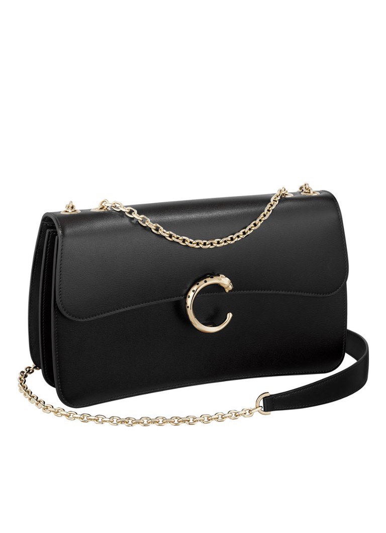 Cartier Panthère de Cartier small tas van kalfsleer CRL1002411 • Zwart ...