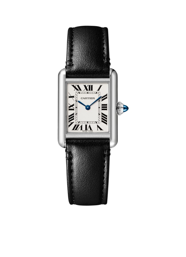 Cartier Tank Must SolarBeat™ Small horloge met band van vegan leer ...