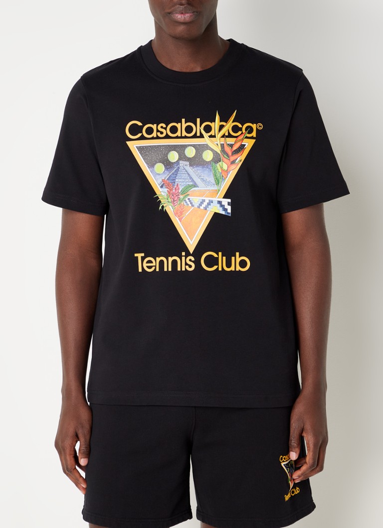 Casablanca T-shirt met logoprint • Zwart • de Bijenkorf