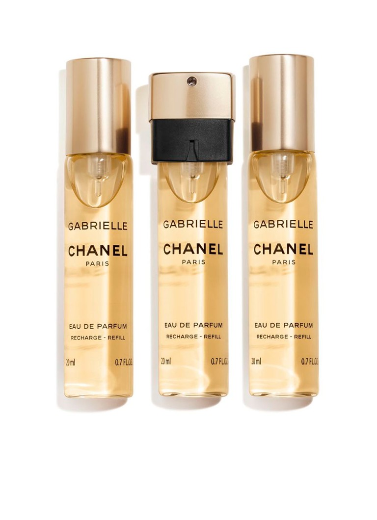 CHANEL MINI EAU DE PARFUM TWIST AND SPRAY NAVULLING SET VAN 3 • de ...