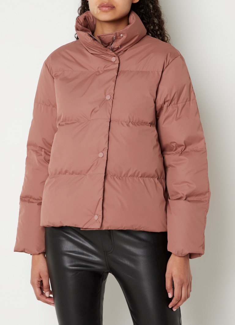 Chi Chi London Puffer jas met steekzakken • Roodbruin • de Bijenkorf