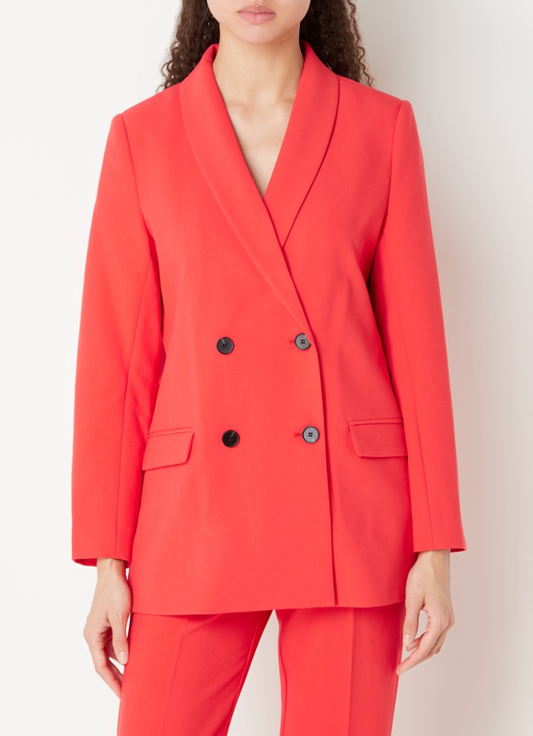 Co'Couture Vola double breasted oversized blazer met klepzakken ...
