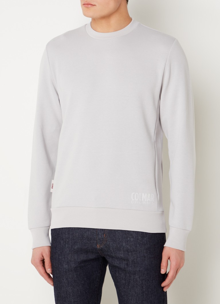 Colmar New Topic sweater met ronde hals en logo • Lichtgrijs • de Bijenkorf