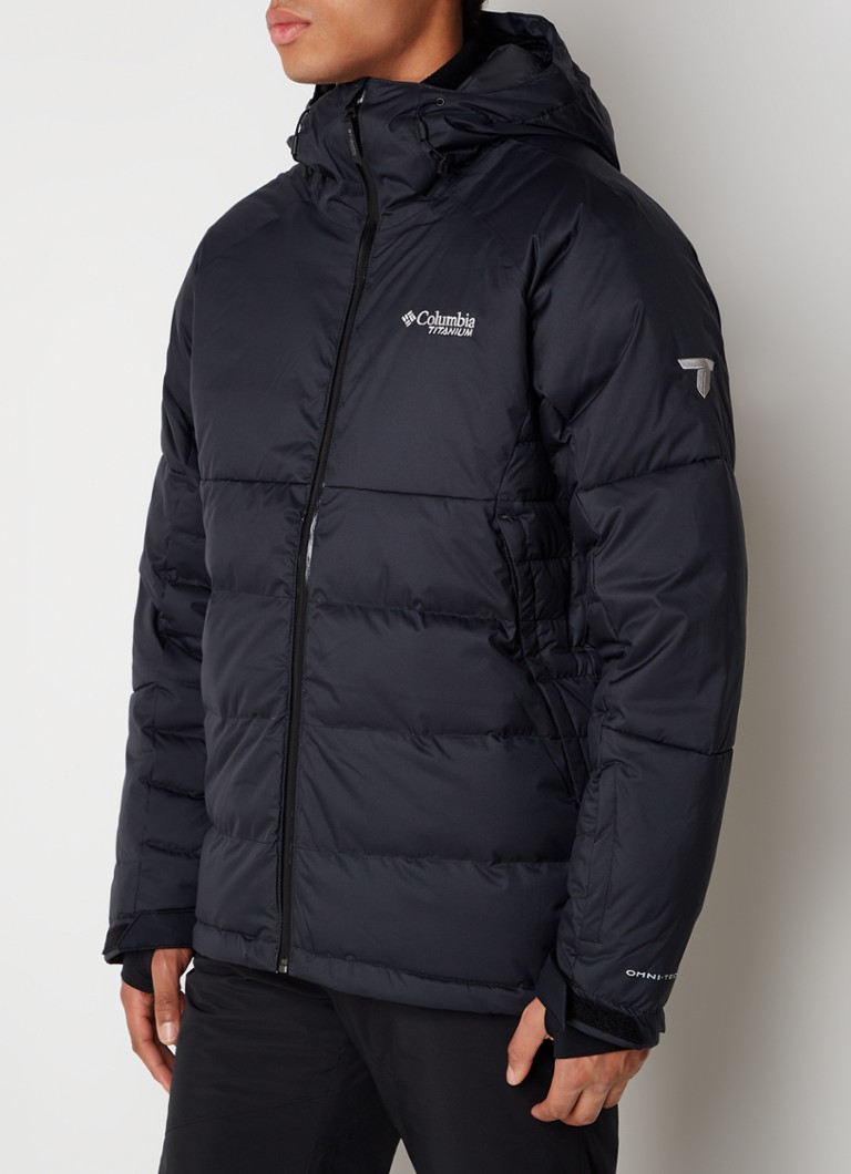 Columbia Roaring Fork ski-jas met donsvulling en capuchon • Zwart • de Bijenkorf