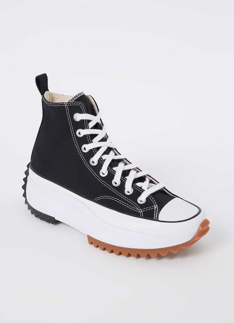 Converse Run Star Hike sneaker van canvas met logo • Zwart • de Bijenkorf