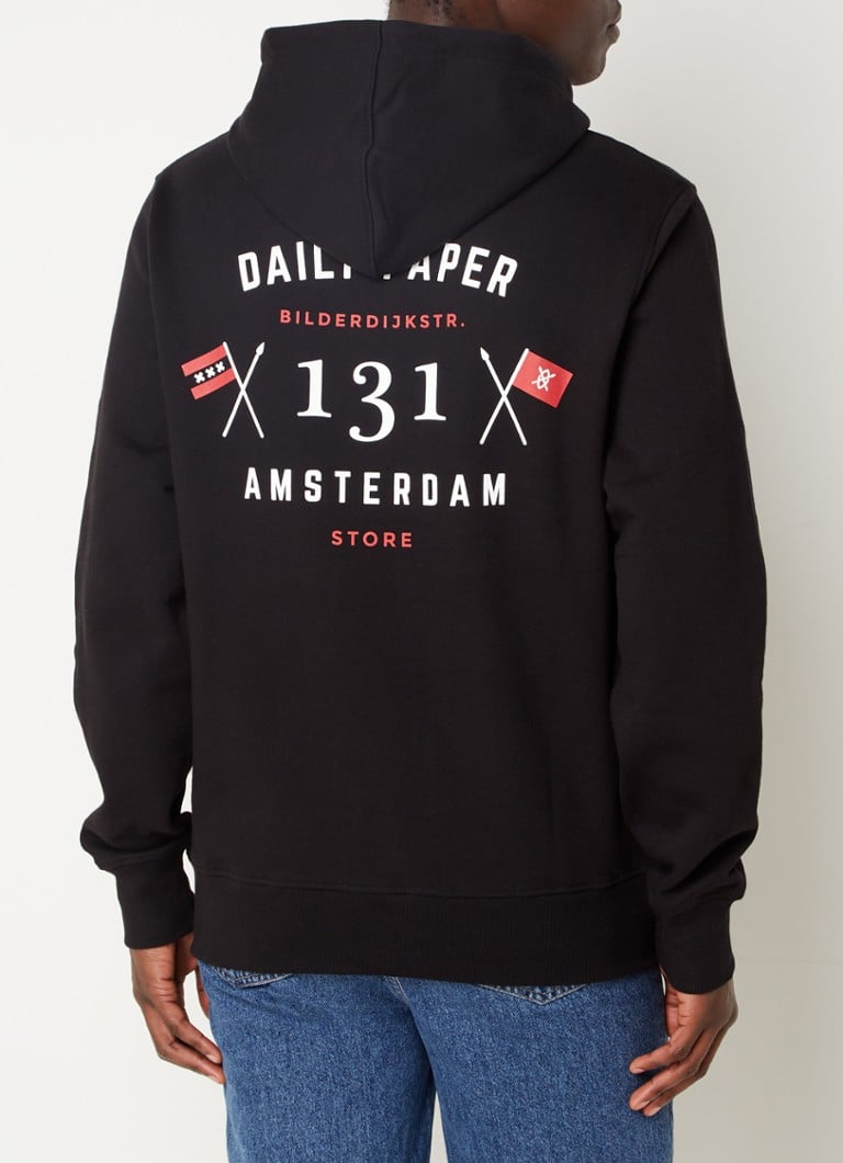 Daily Paper Amsterdam Flagship Store hoodie met logo- en backprint ...