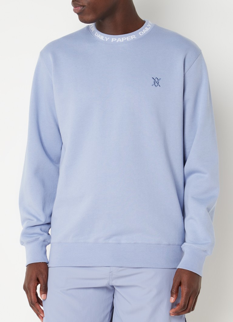 Daily Paper Erib sweater met logoband • Lichtpaars • de Bijenkorf