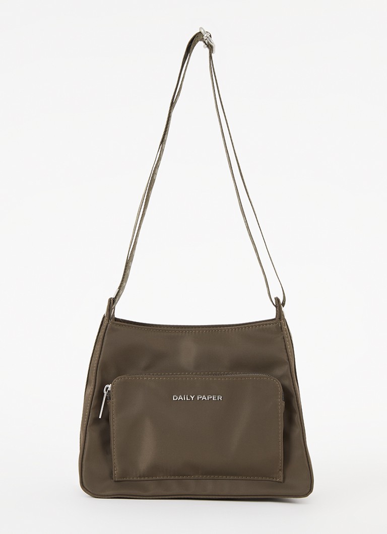 Daily Paper Estra schoudertas met logo • Legergroen • de Bijenkorf