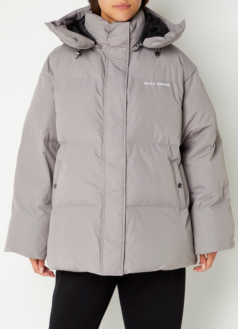 Daily Paper Ricole puffer jas met afneembare capuchon en steekzakken ...