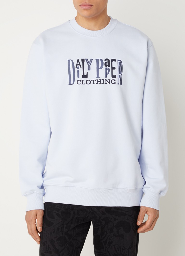 Daily Paper Sweater met logo • Lichtblauw • de Bijenkorf