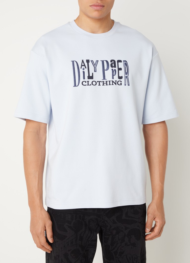 Daily Paper T-shirt met logo • Lichtblauw • de Bijenkorf