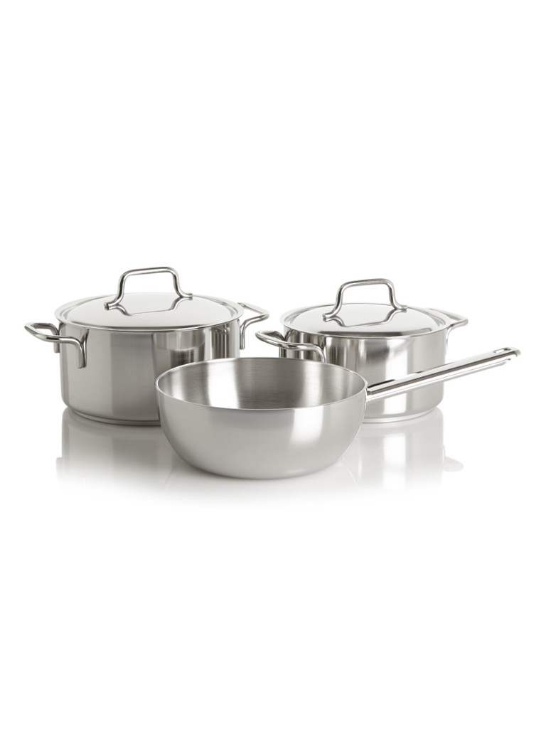 Demeyere Apollo pannenset 3-delig • Zilver • de Bijenkorf