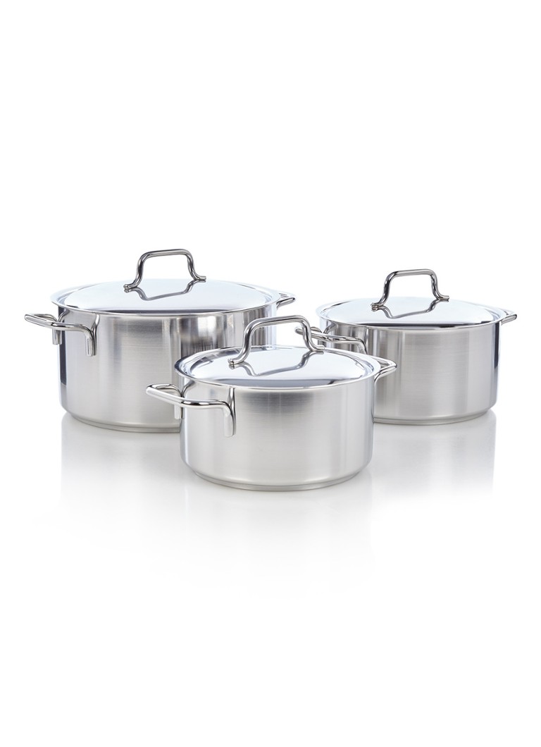 Demeyere Apollo pannenset 3-delig • Zilver • de Bijenkorf