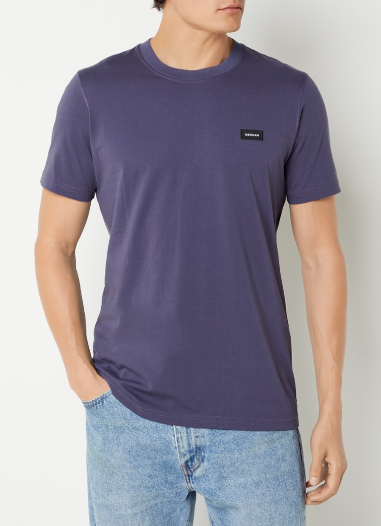 Denham T-shirt met logo • Lavendel • de Bijenkorf