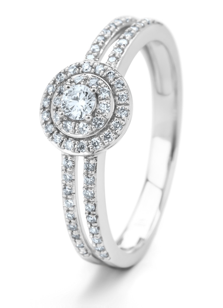 Diamond Point Witgouden ring, 0.28 ct diamant, Petite Romance • Witgoud ...