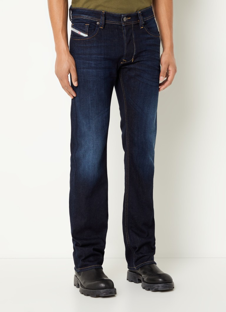 Diesel 1985 Larkee straight leg jeans met donkere wassing • Indigo • de ...