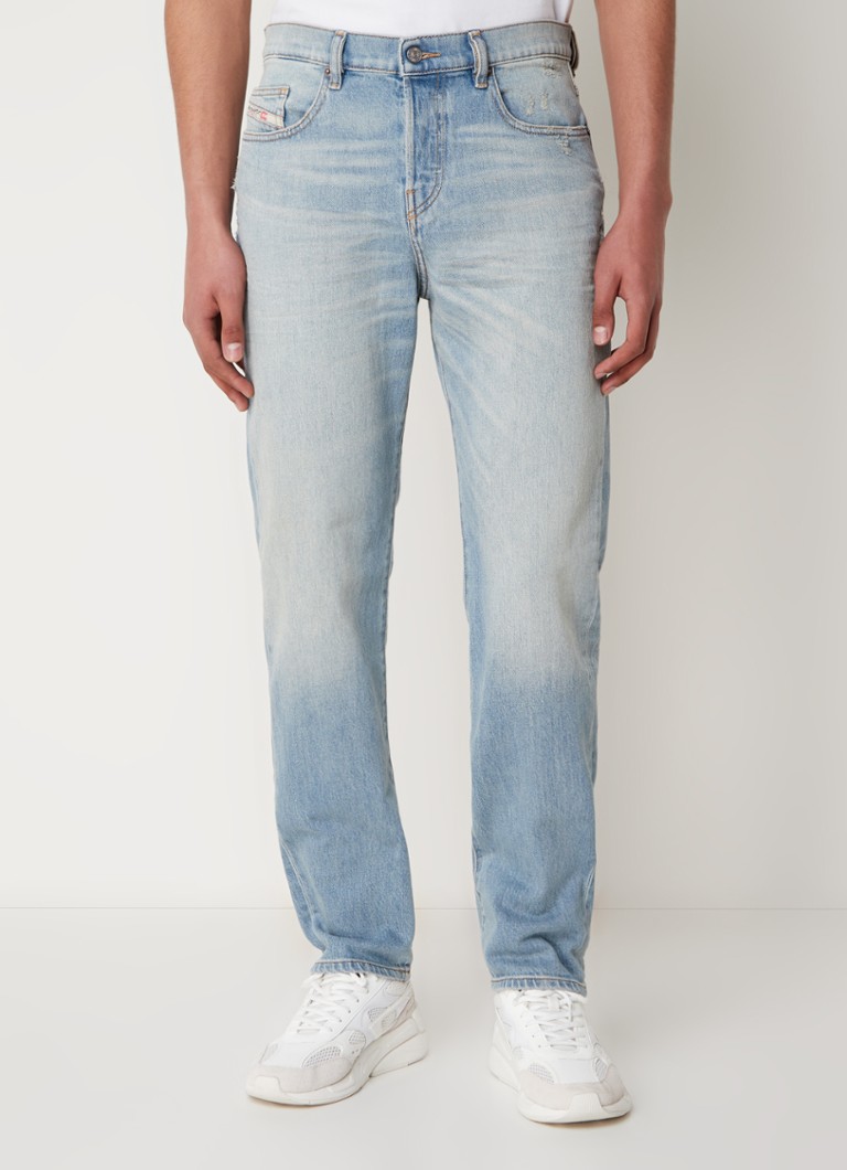 Diesel 2020 D-Viker straight leg jeans met lichte wassing • Indigo • de ...