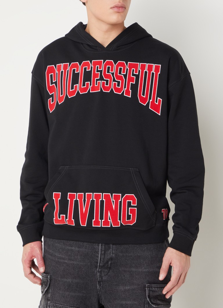 Diesel Boxt hoodie met flockprint • Zwart • de Bijenkorf