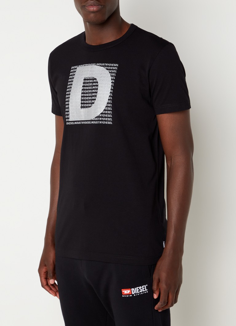 Diesel Diegor T-shirt met logoprint • Diepzwart • de Bijenkorf