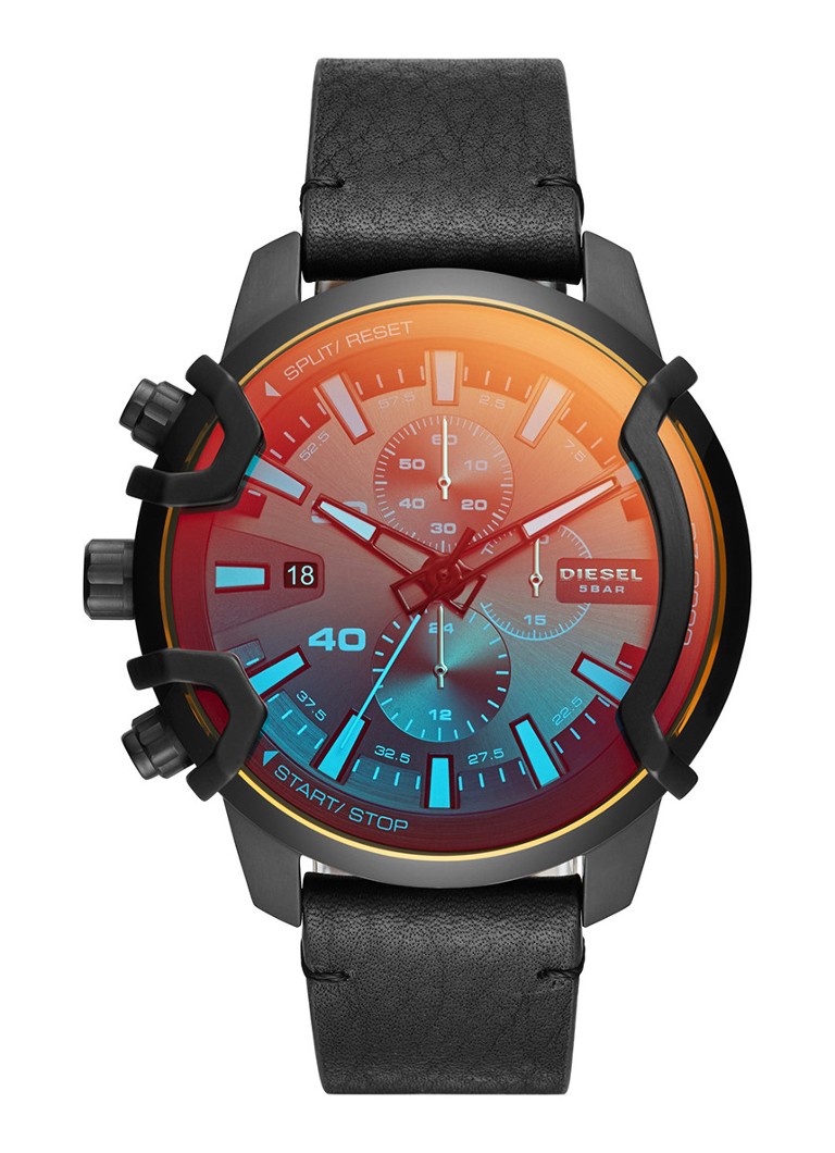 Diesel Griffed horloge DZ4519 • Zwart • de Bijenkorf