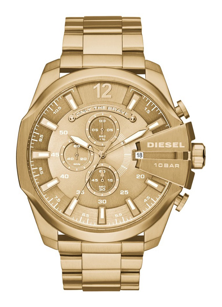 Diesel Horloge Mega Chief goud DZ4360 • Goud • de Bijenkorf