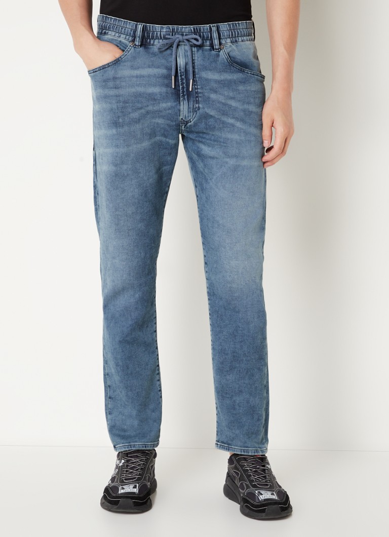 Diesel Krooley JoggJeans® tapered jeans met medium wassing • Indigo ...